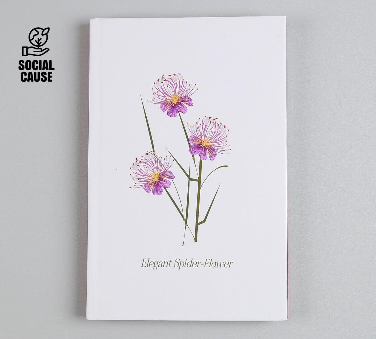 Buy Elegant Spider Flower Hardbound Notebook | India Circus