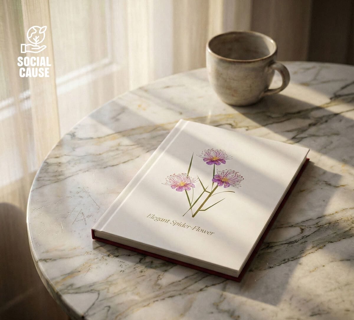 Buy Elegant Spider Flower Hardbound Notebook | India Circus